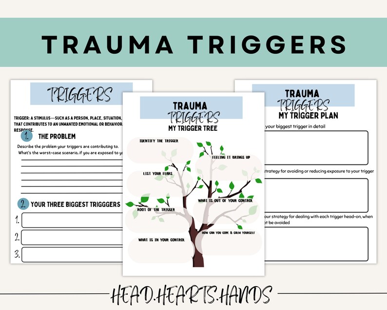 Trauma Psychoeducation Workbook, Trauma Worksheets, Trauma Response ...