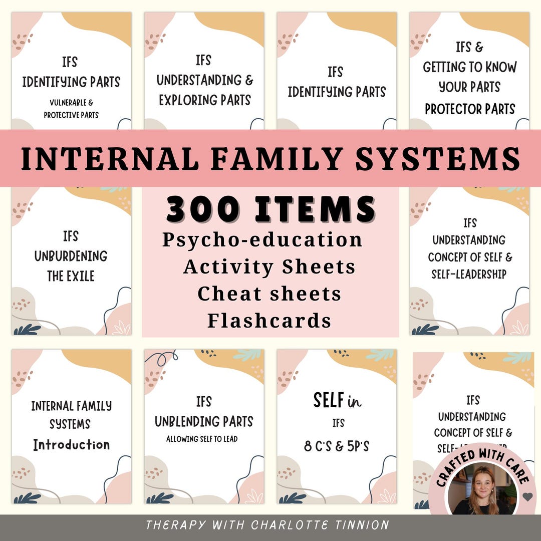 IFS Bundle, Internal Family Systems Worksheets, IFS Cheat Sheets, Parts ...