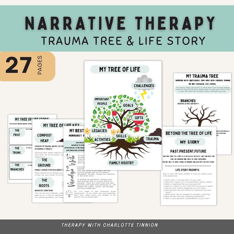 Narrative Therapy Life Story Worksheet , Tree of Life Worksheets ...