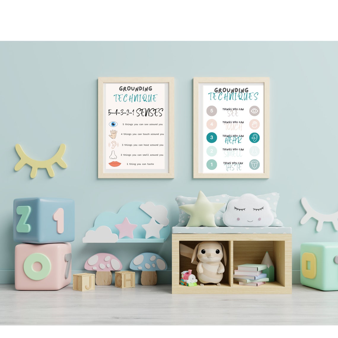 Mindfulness Breathing Flash Cards & Posters, Calming Corner, Anxiety ...