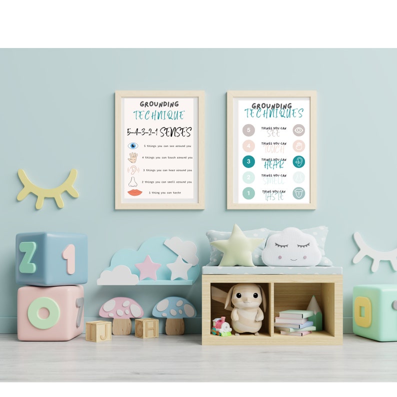 Mindfulness Breathing Flash Cards & Posters, Breathing Cards, Calming ...