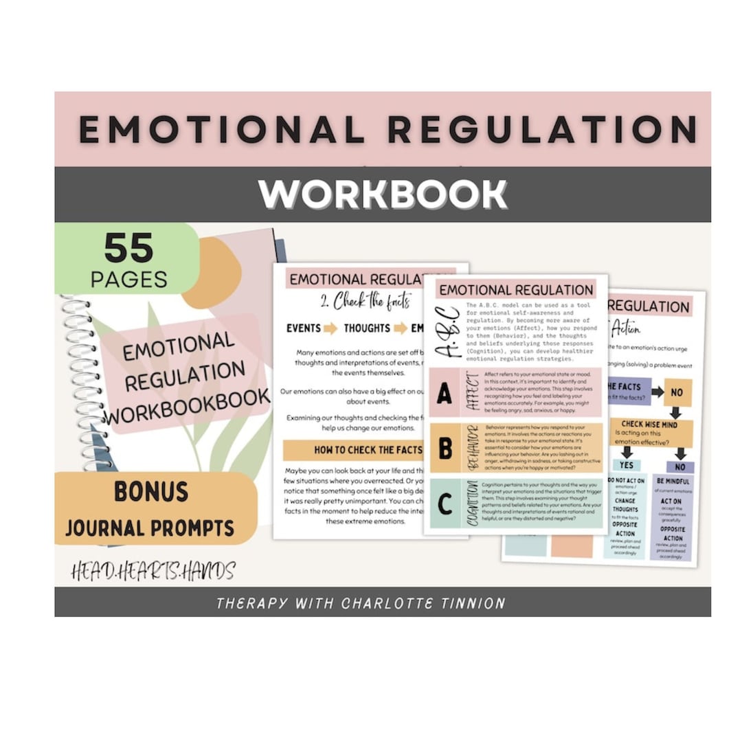 DBT Emotional Regulation Worksheets, DBT Worksheets, DBT Workbook, Dbt ...