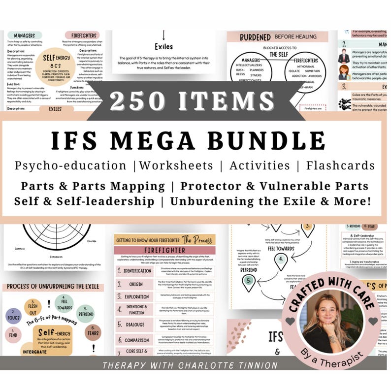 Therapy Bundle Worksheets, Counselling Tools, Psychoeducation, IFS ...
