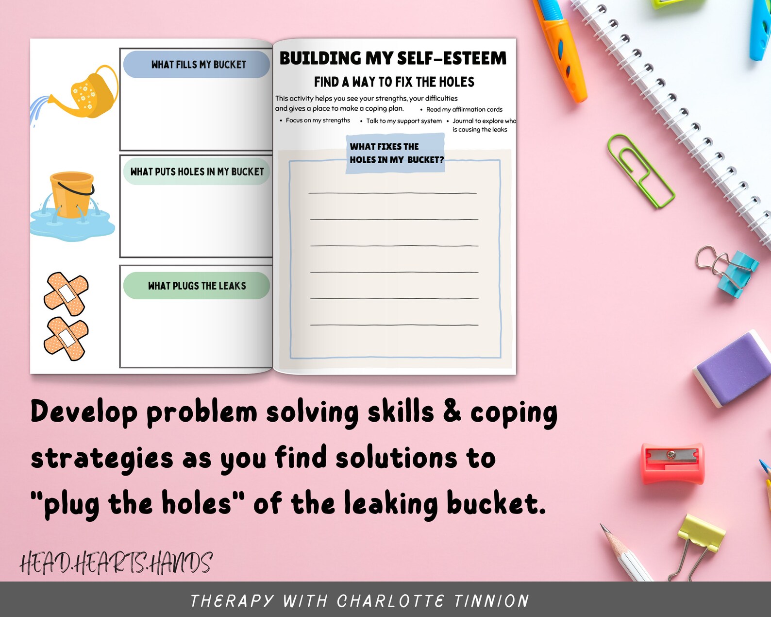 Self-esteem Worksheets Kids, Self-esteem Bucket, Teen Therapy ...