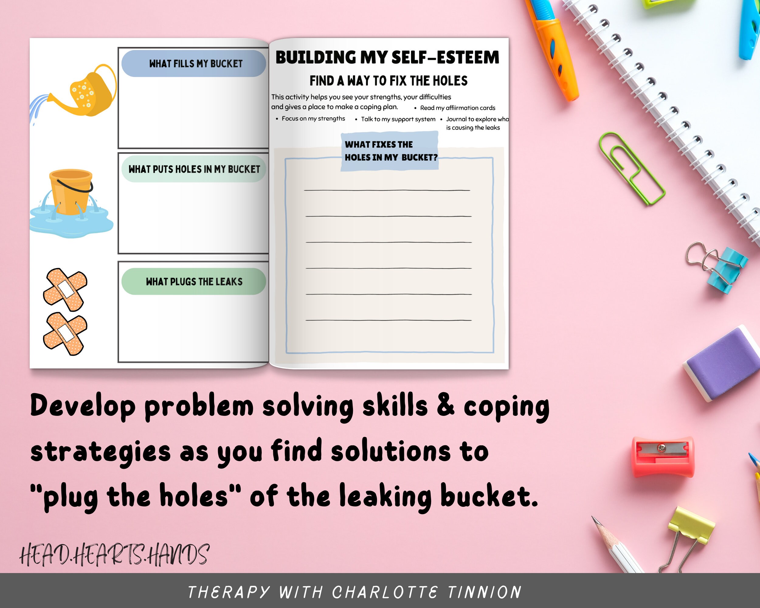 Self-esteem Worksheets Kids, Self-esteem Bucket, Teen Therapy ...