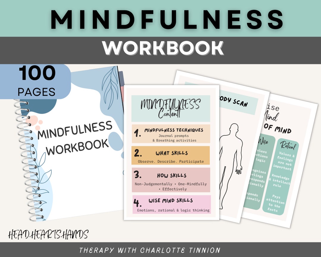 DBT Mindfulness Worksheets Wise Mind Anxiety Relief - Etsy