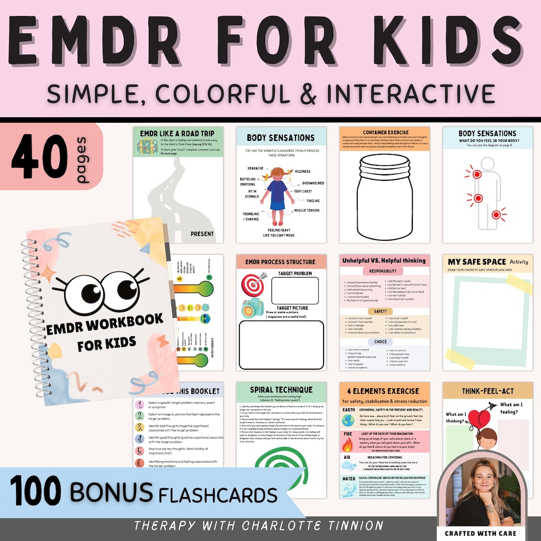 EMDR Workbook for Kids, EMDR Therapy, EMDR Cognitions, Trauma Therapy ...
