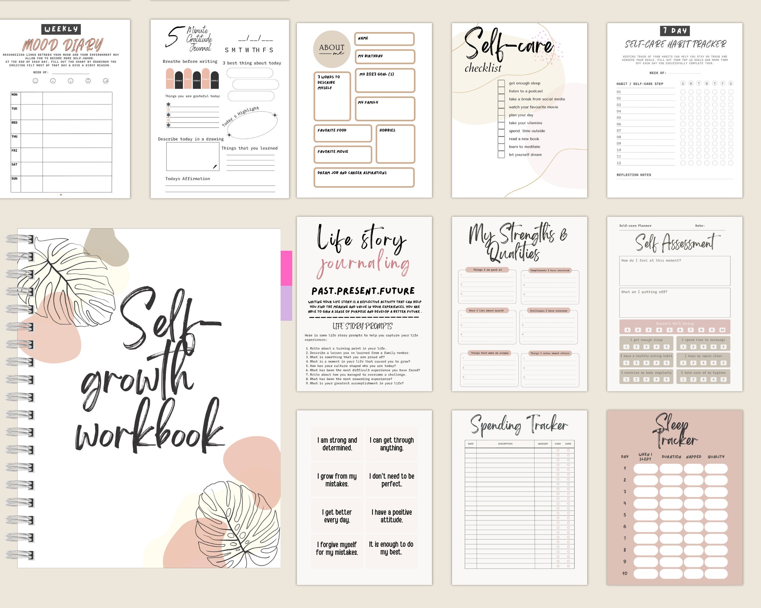 Mental Health Journal, Therapy Worksheets, CBT Worksheets, CBT Anxiety ...