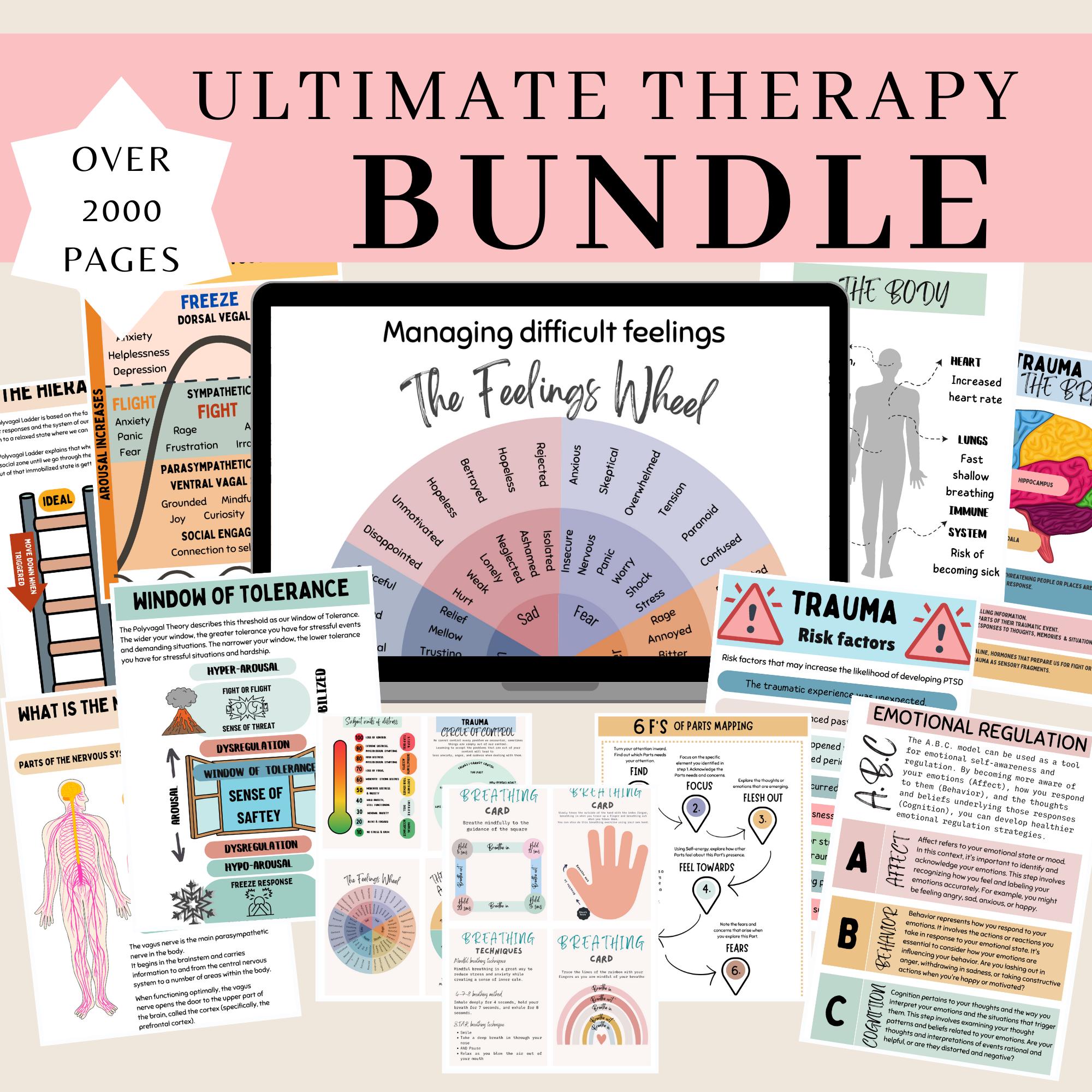 Ultimate Therapy Bundle: Your Comprehensive Toolkit for Healing and Growth, Whole Shop, Therapy ...