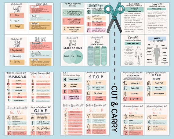 40 X Dialectical Behavior Therapy (DBT) Coping Skills, 57% OFF