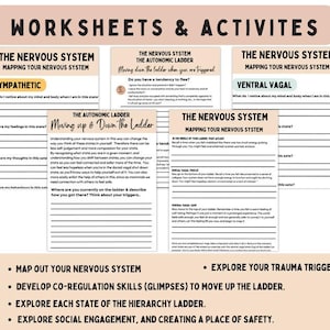 Nervous System Regulation Workbook, Polyvagal Theory , Somatic ...
