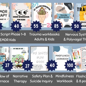 Trauma Therapy Bundle Worksheets, PTSD Worksheet, Trauma Therapy ...