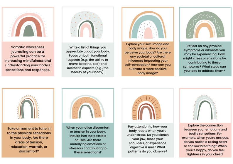 Somatic Awareness Journal Prompt, Somatic Awareness Affirmations ...