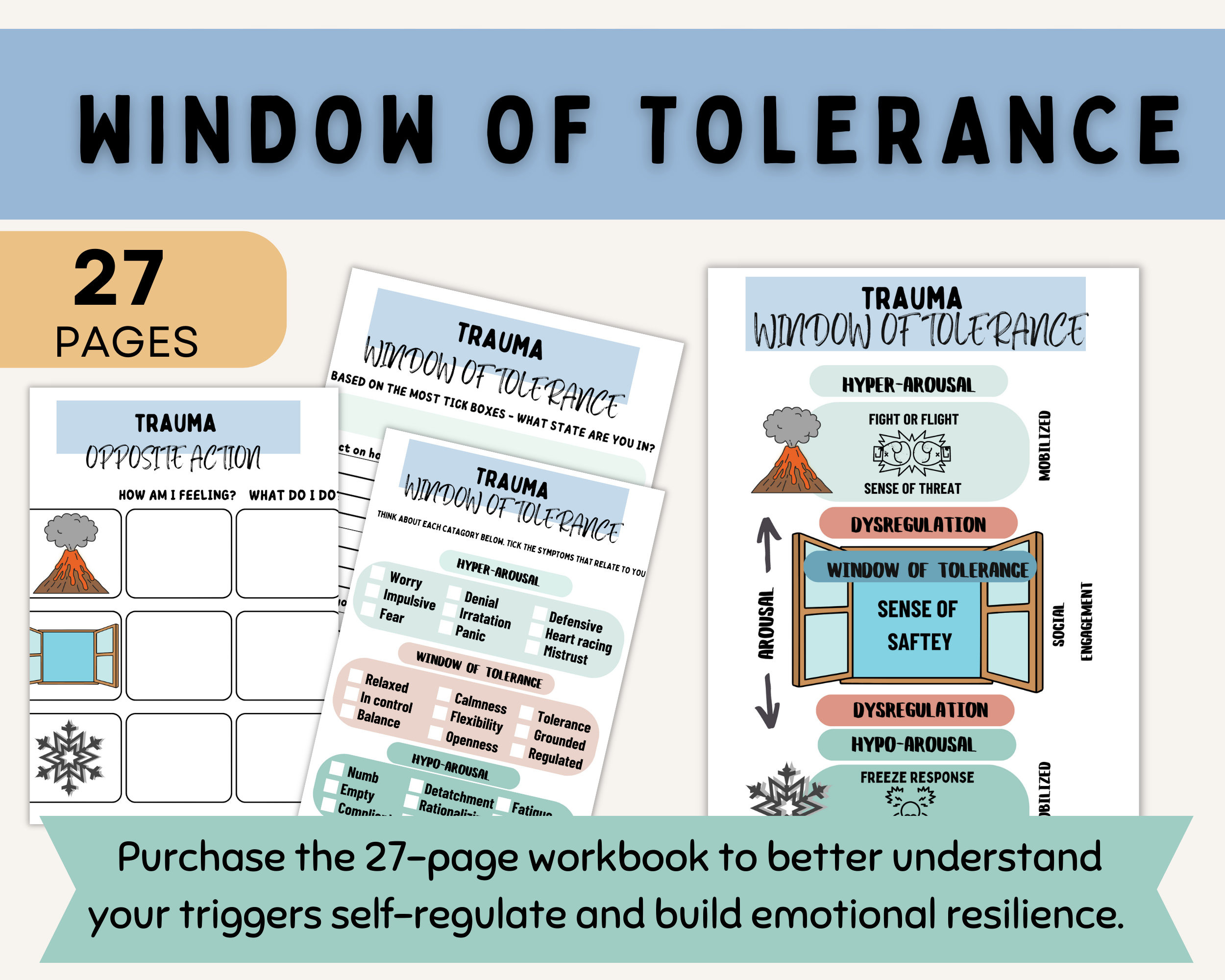 The Window of Tolerance, Arousal States, Emotional Regulation, Trauma ...