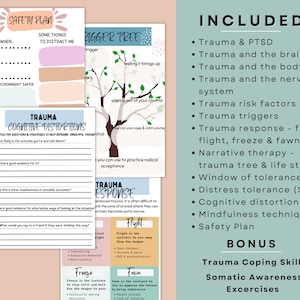 Trauma Therapy Workbook for Adults, Fight Flight Freeze Response ...