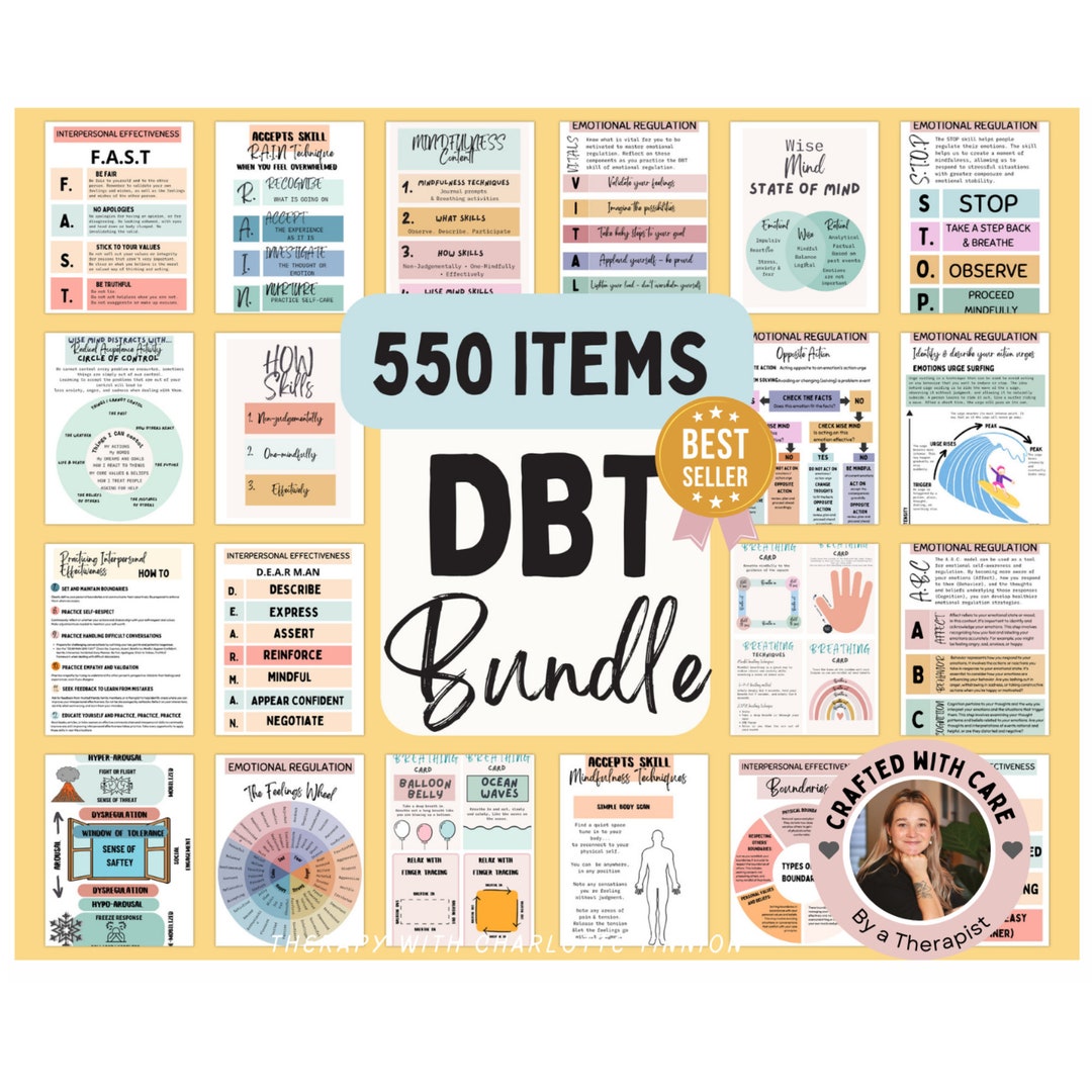 DBT Bundle, DBT Worksheets, DBT Cheat Sheet, Dbt Skills, Dbt Workbooks ...