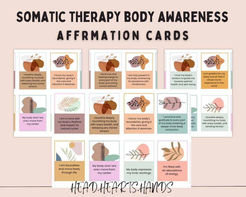 Somatic Awareness Journal Prompt, Somatic Awareness Affirmations ...