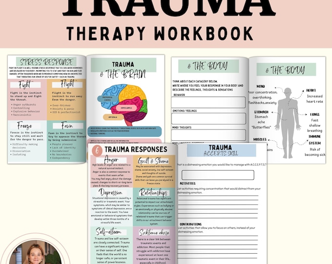 Trauma Therapy Workbook for Adults, Fight Flight Freeze Response ...
