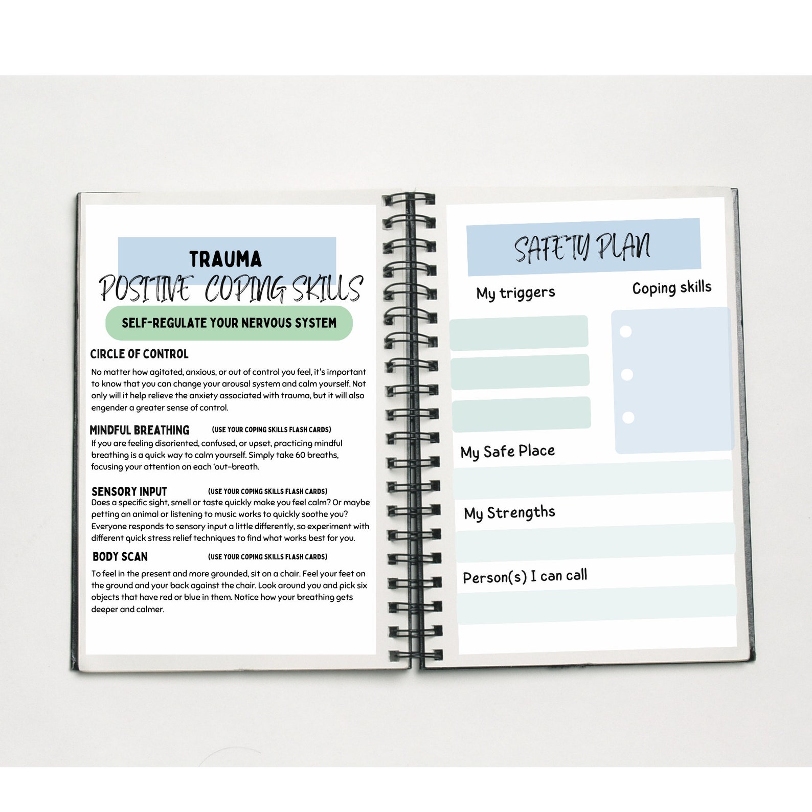 Crisis Safety Plan Sheets, Support Plan ,CPTSD Worksheets, Suicide ...