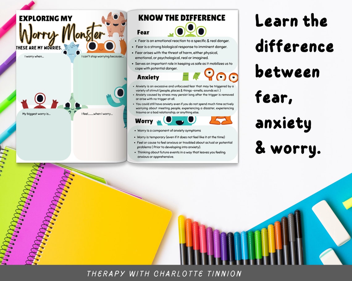 Worry Monster for Kids, Therapy for Kids, Anxiety Relief for Kids ...