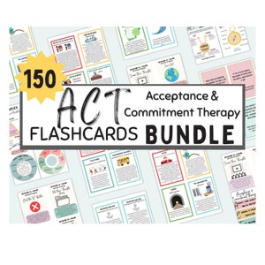 ACT Flashcards, Acceptance and Commitment Therapy Flashcards, Cognitive ...