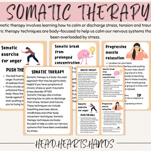 Somatic Awareness Flashcard Bundle, Somatic Awareness Journal Prompts ...