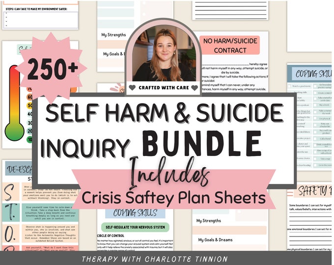 Digital Download Safety Plan for Kids and Teens Mental Health Crisis ...