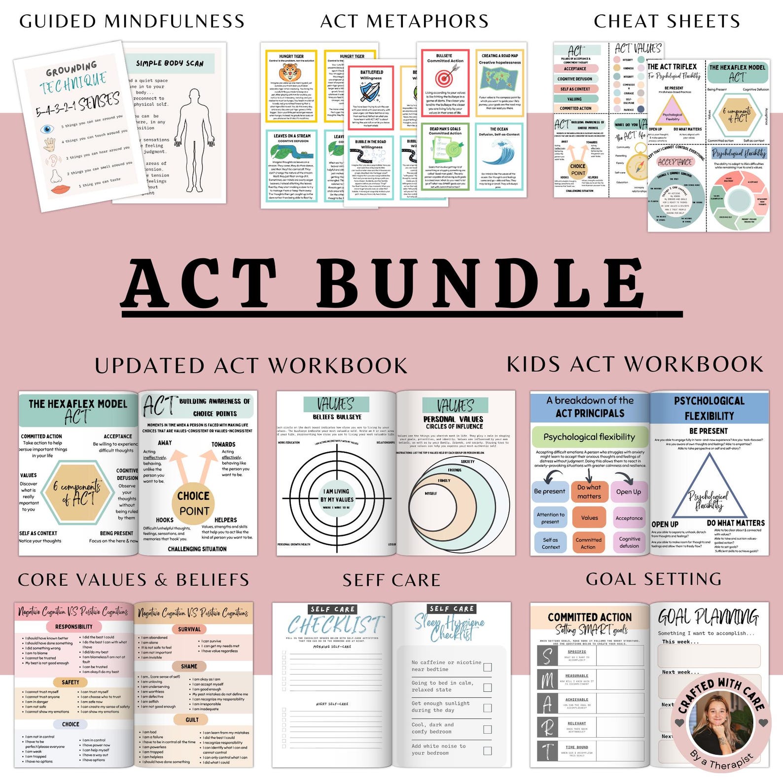 Therapy Bundle Worksheets, Counselling Tools, Psychoeducation, IFS ...