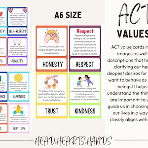 ACT for Teens Worksheets, Acceptance and Commitment Therapy Teens, ACT ...