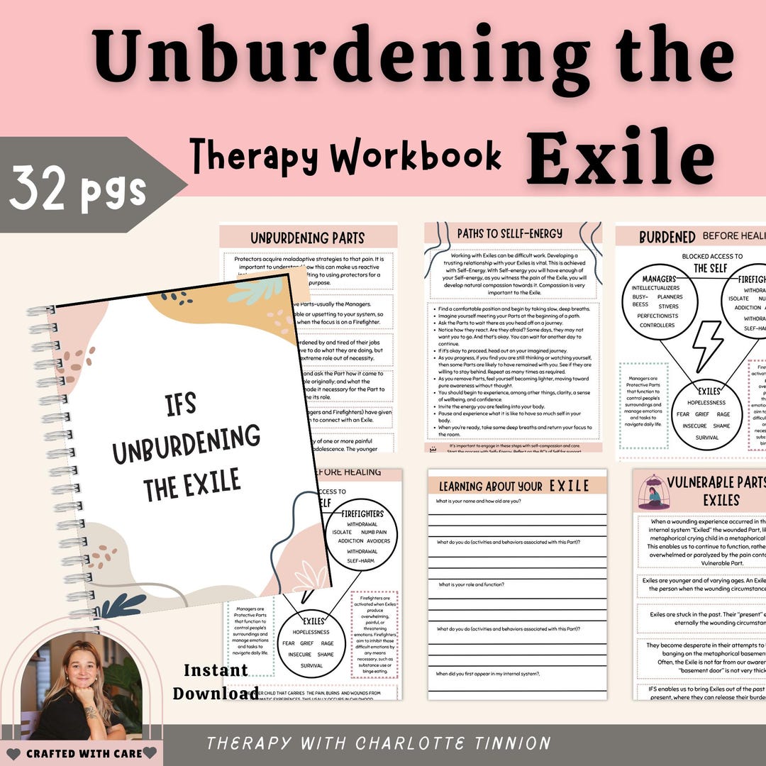 Unburdening the Exile, Internal Family Systems, IFS Worksheets, IFS ...