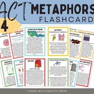 Acceptance Commitment Therapy Worksheets, ACT Worksheets, ACT Metaphors ...