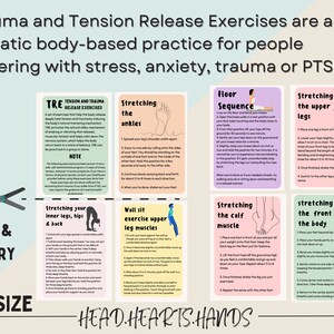 TRE Flashcards, Tension and Trauma-releasing Exercises, Somatic Therapy ...