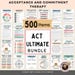 ACT Bundle, Acceptance Therapy, Acceptance and Commitment Therapy, Act ...