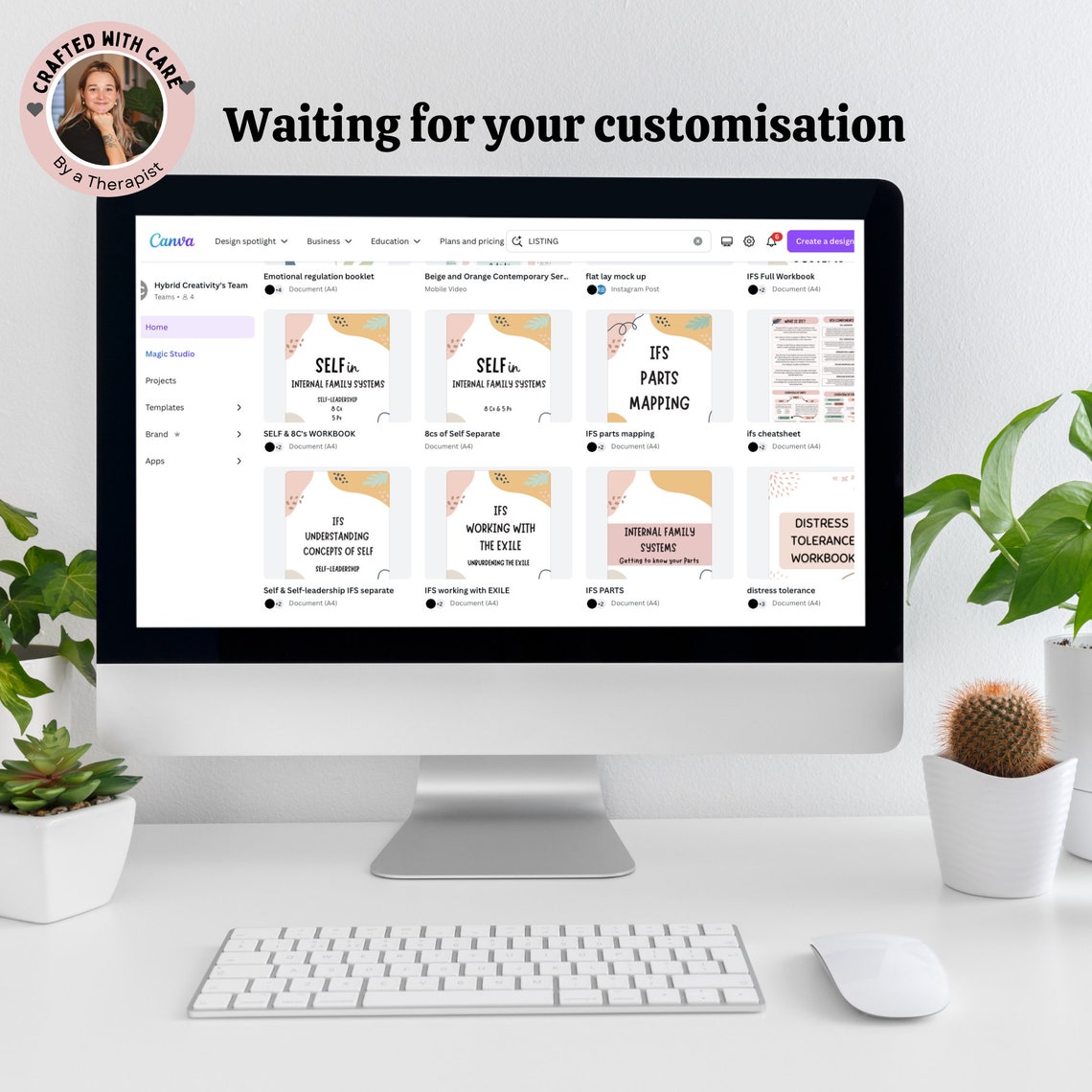 Therapy Canva Templates, Whole Shop Therapy Bundle, Editable Worksheets ...