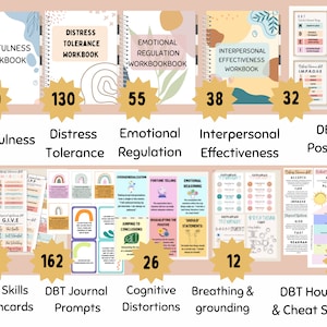 DBT Bundle, DBT Worksheets, DBT Cheat Sheet, Dbt Skills, Dbt Workbook ...