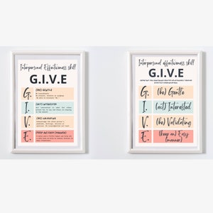 DBT Posters, Interpersonal Effectiveness Poster Bundle, DEARMAN Poster ...