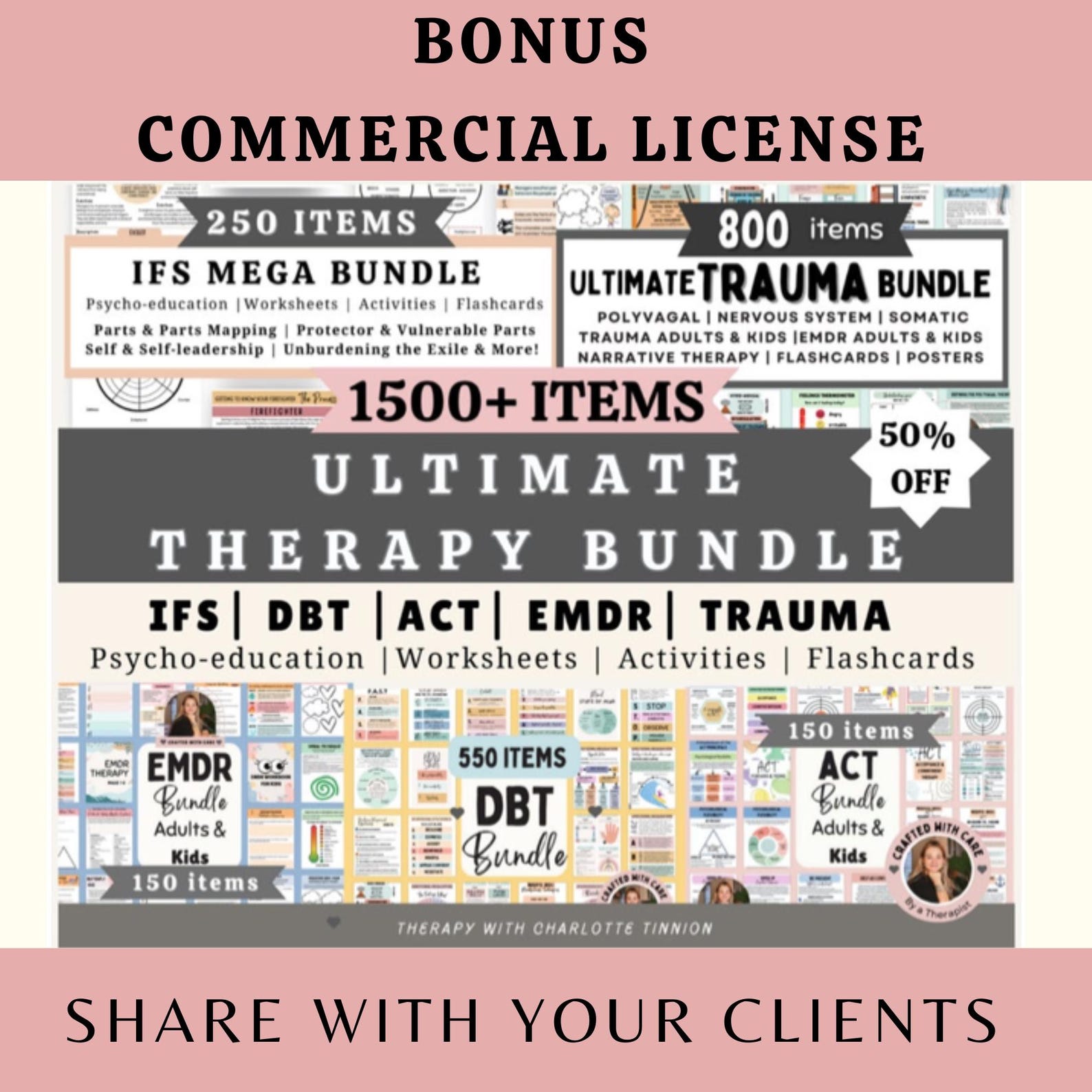 Ultimate Therapy Bundle, Psychology Resources, Therapy Worksheets, IFS ...