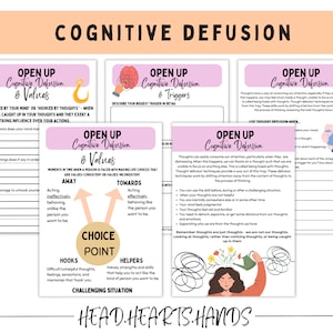 ACT for Teens Worksheets, Acceptance and Commitment Therapy, ACT ...