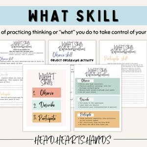 DBT Mindfulness Worksheets, Wise Mind, Anxiety Relief, Mindfulness ...