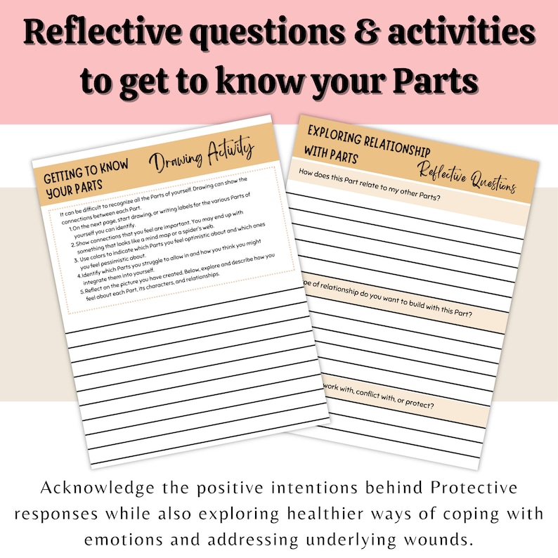 Internal Family Systems Worksheets, IFS Protector Parts, Parts Mapping ...