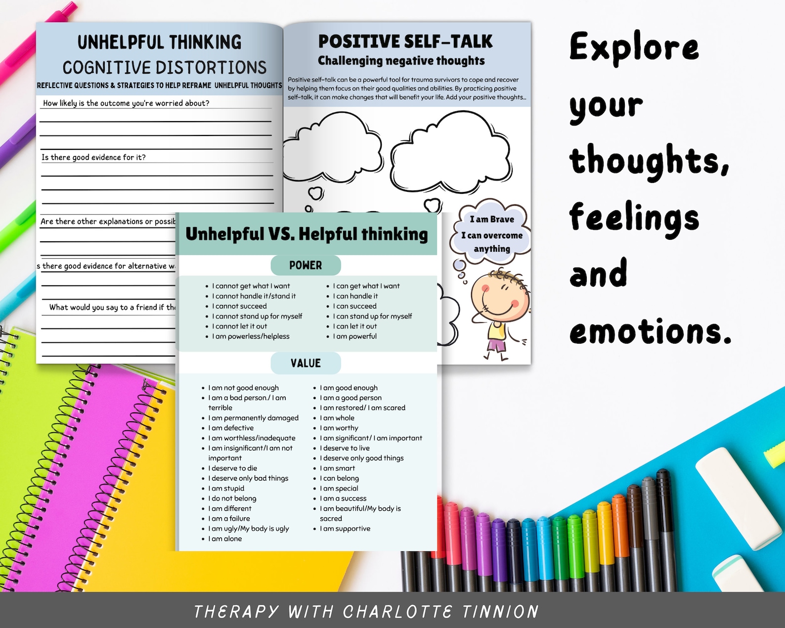 EMDR Workbook for Kids, EMDR Therapy, EMDR Cognitions, Trauma Therapy ...