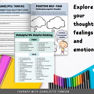 EMDR Workbook for Kids, EMDR Therapy, EMDR Cognitions, Trauma Therapy ...