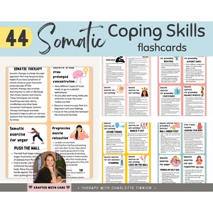 Somatic Therapy Exercise Cards, Somatic Awareness Flashcards, Nervous ...