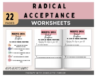 Radical Acceptance DBT Distress Tolerance Handouts - Etsy