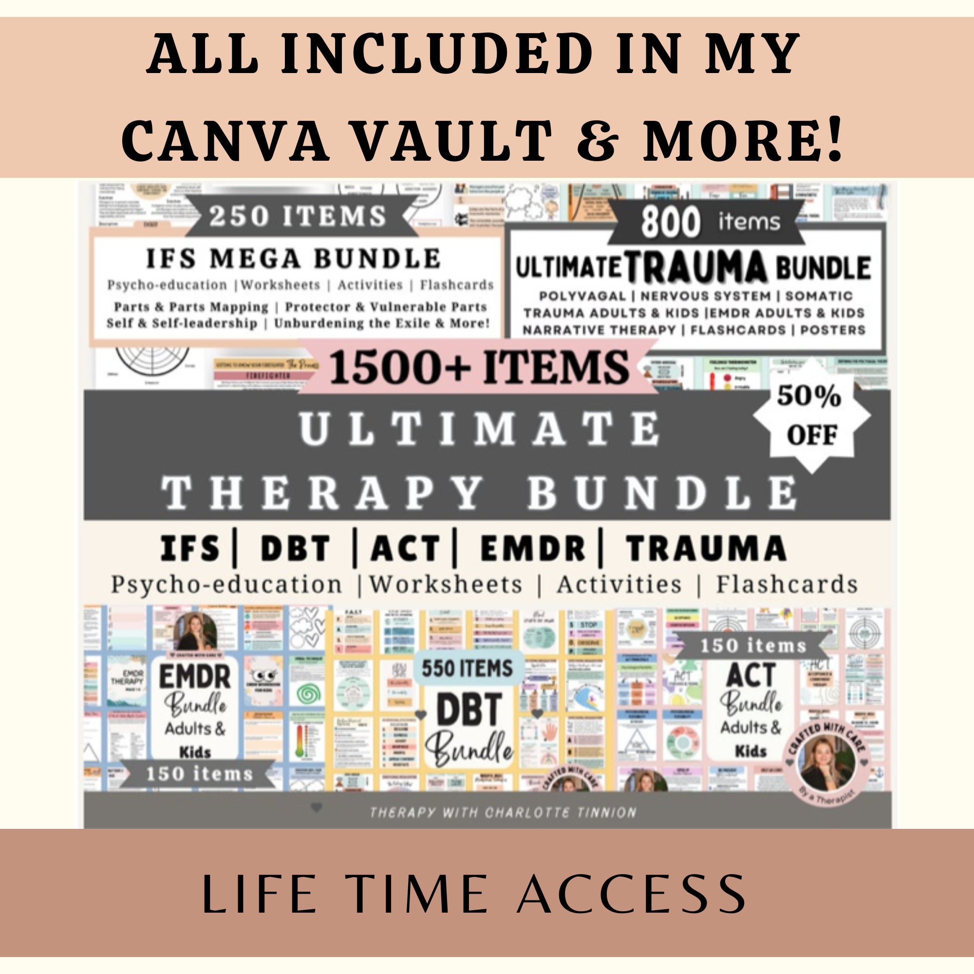Canva Template Therapy Tools Templates, Therapy Mega Bundle, Therapy ...