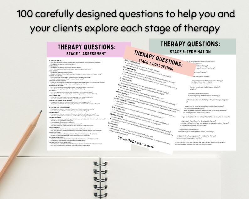 Therapy Questionnaire & Intervention Guide, Therapy Questions ...