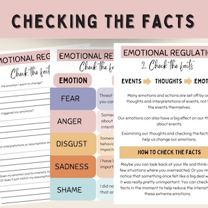 DBT Emotional Regulation Worksheets, DBT Worksheets, DBT Workbook, Dbt ...