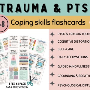 Trauma Workbook, Trauma Worksheets, PTSD Worksheets, Trauma-informed ...