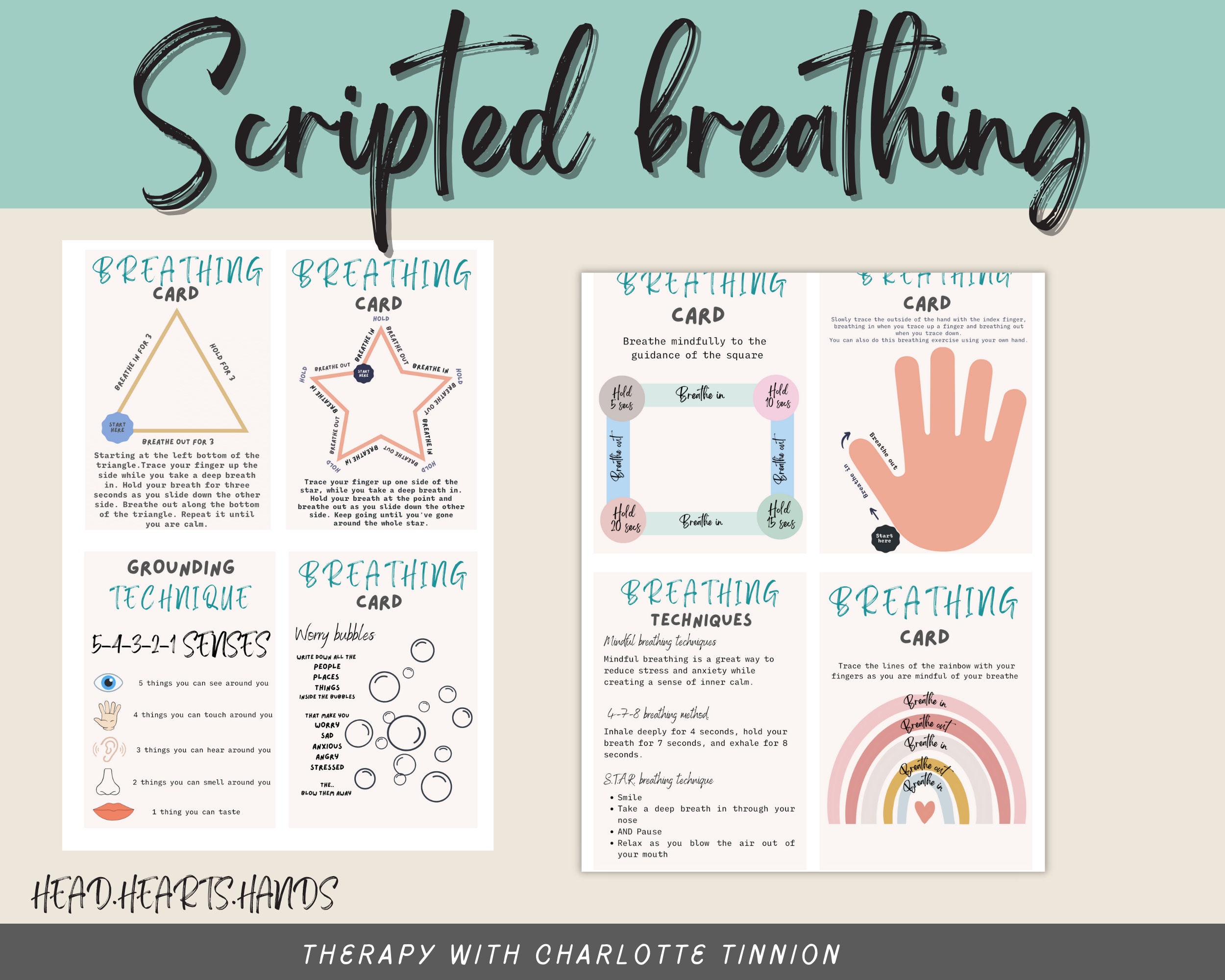 Anxiety Coping Skills Flash Cards, Affirmations Cards, Scripted ...