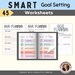 SMART Goal Setting Worksheets, SMART Goals Setting, CBT Worksheets ...